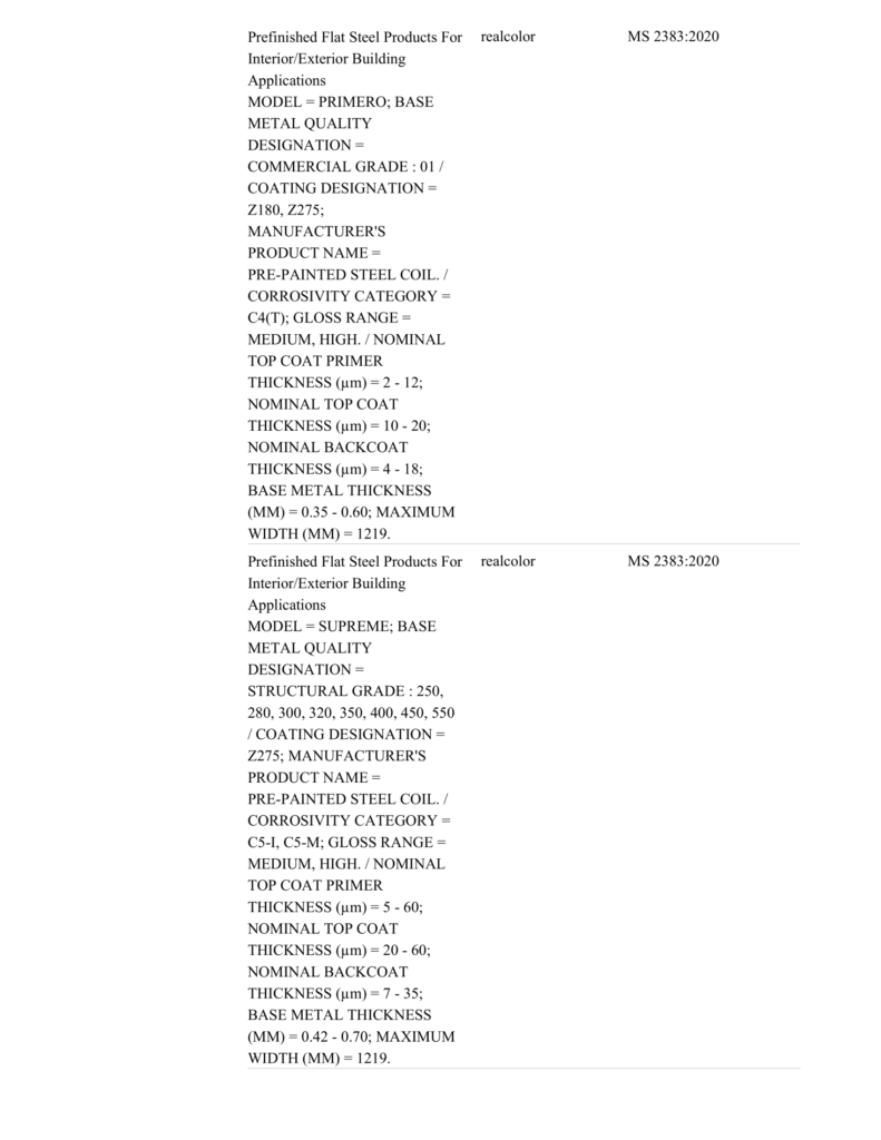 CRT – M METAL (M) SDN. BHD.