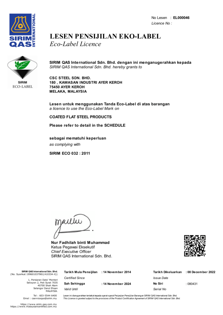 CRT – M METAL (M) SDN. BHD.